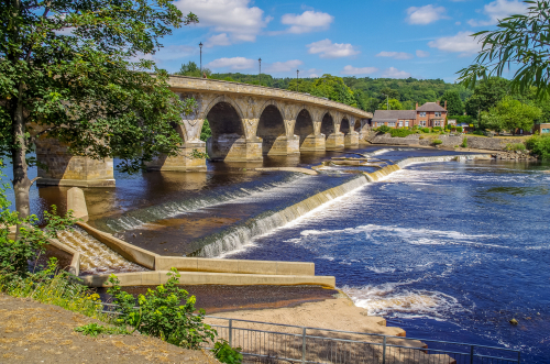 Hexham The Northumbria Market Town On The Banks Of The Tyne